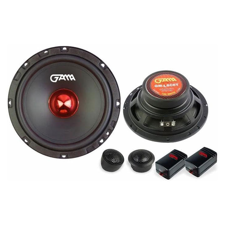 GAMA 6.5" 2‑Way Component Speakers — 150W Max / 50W RMS (Pair ...